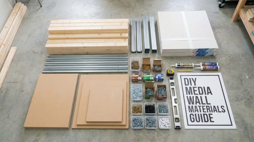 Media Wall Materials List: Framing, Boards, Fasteners - Stewart Milne Homes